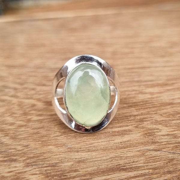 Prehnite Ring - Etsy