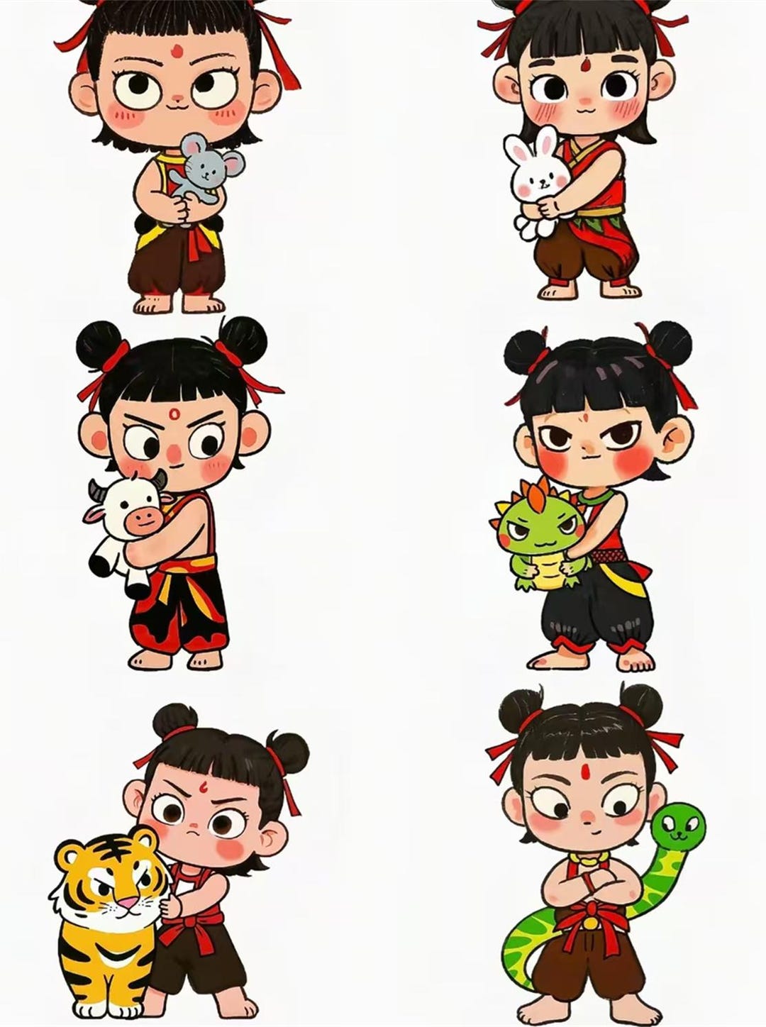 Nezha Cartoon Sketch, Printable Sketch, Nezha PDF - Etsy UK