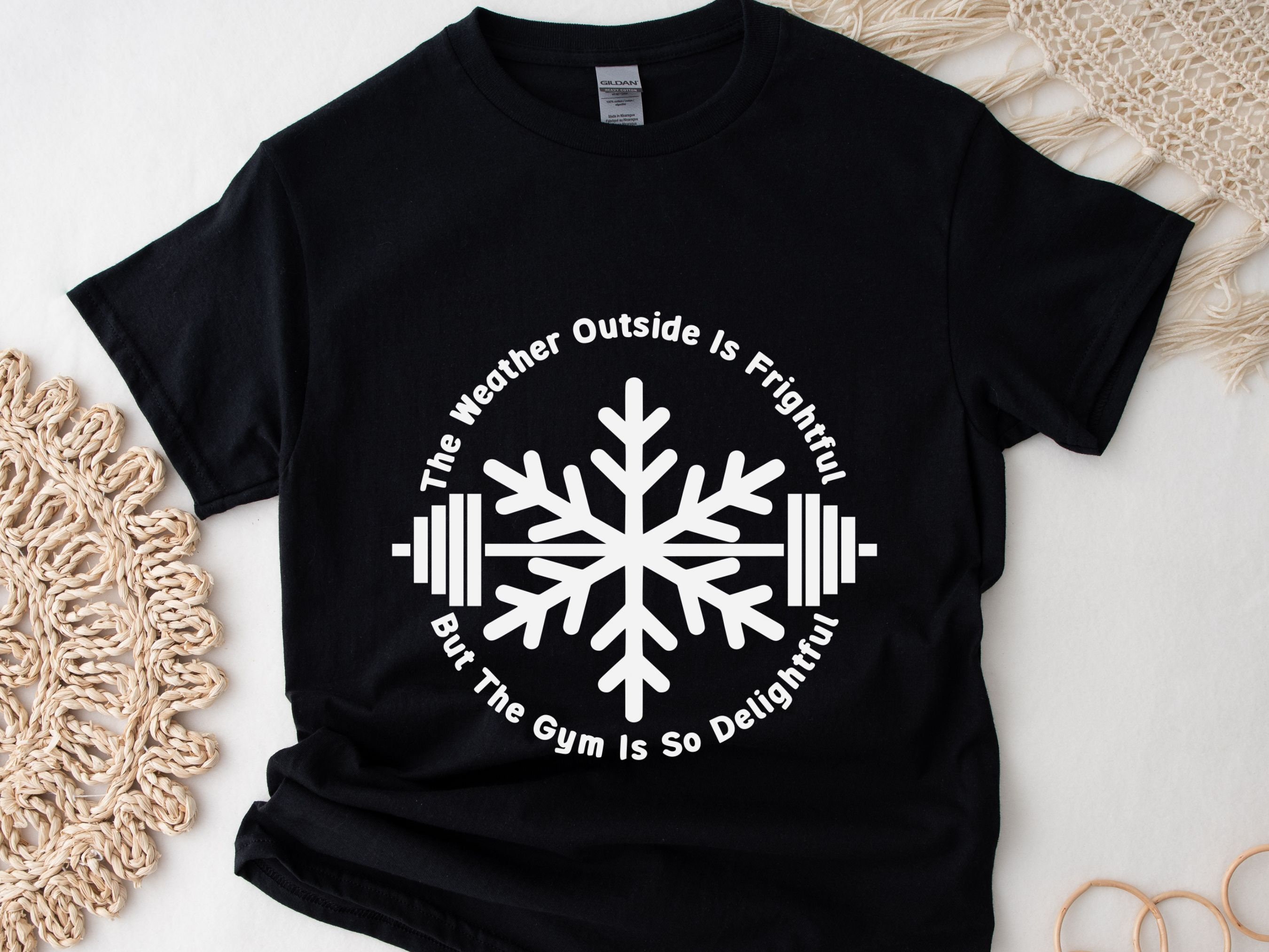 Christmas Workout SVG & PNG Bundle, Christmas Fitness Svg, Weights Svg ...