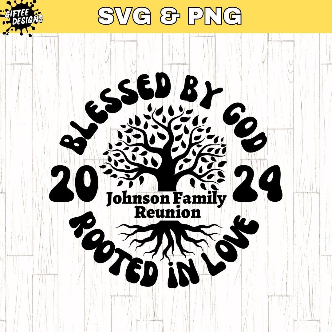 Family Reunion Tree SVG, Family Gathering Svg, Christian Family Tshirts ...
