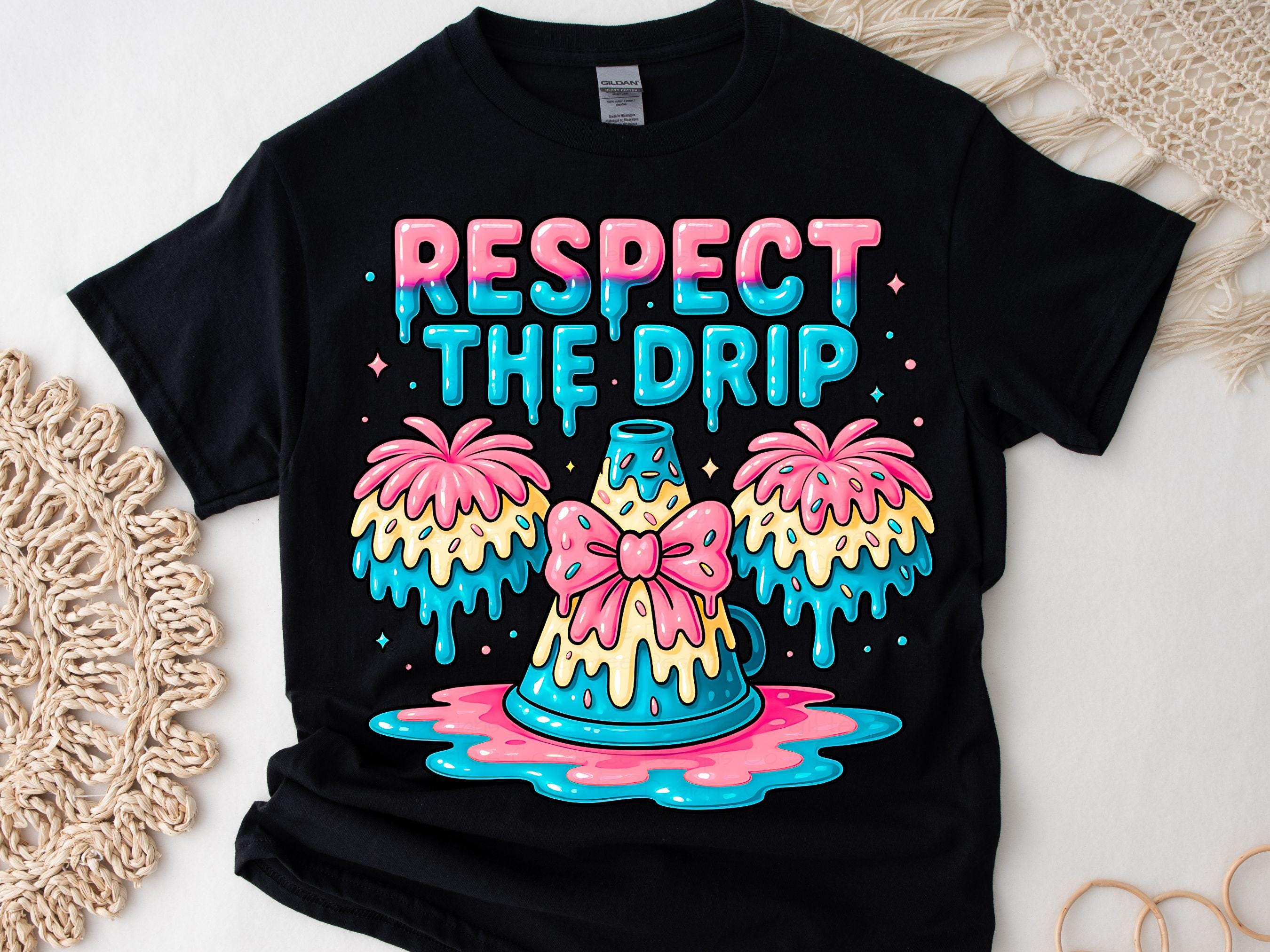 Cheer Drip PNG, Cheer Coquette Png, Ice Cream Drip, Respect the Drip ...