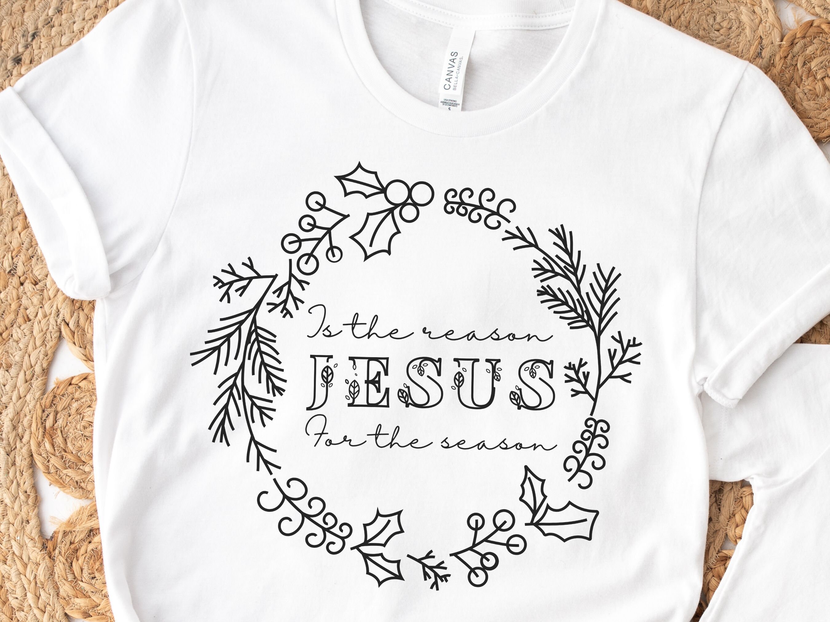 Jesus is the Reason for the Season SVG PNG Bundle, Christian Christmas ...