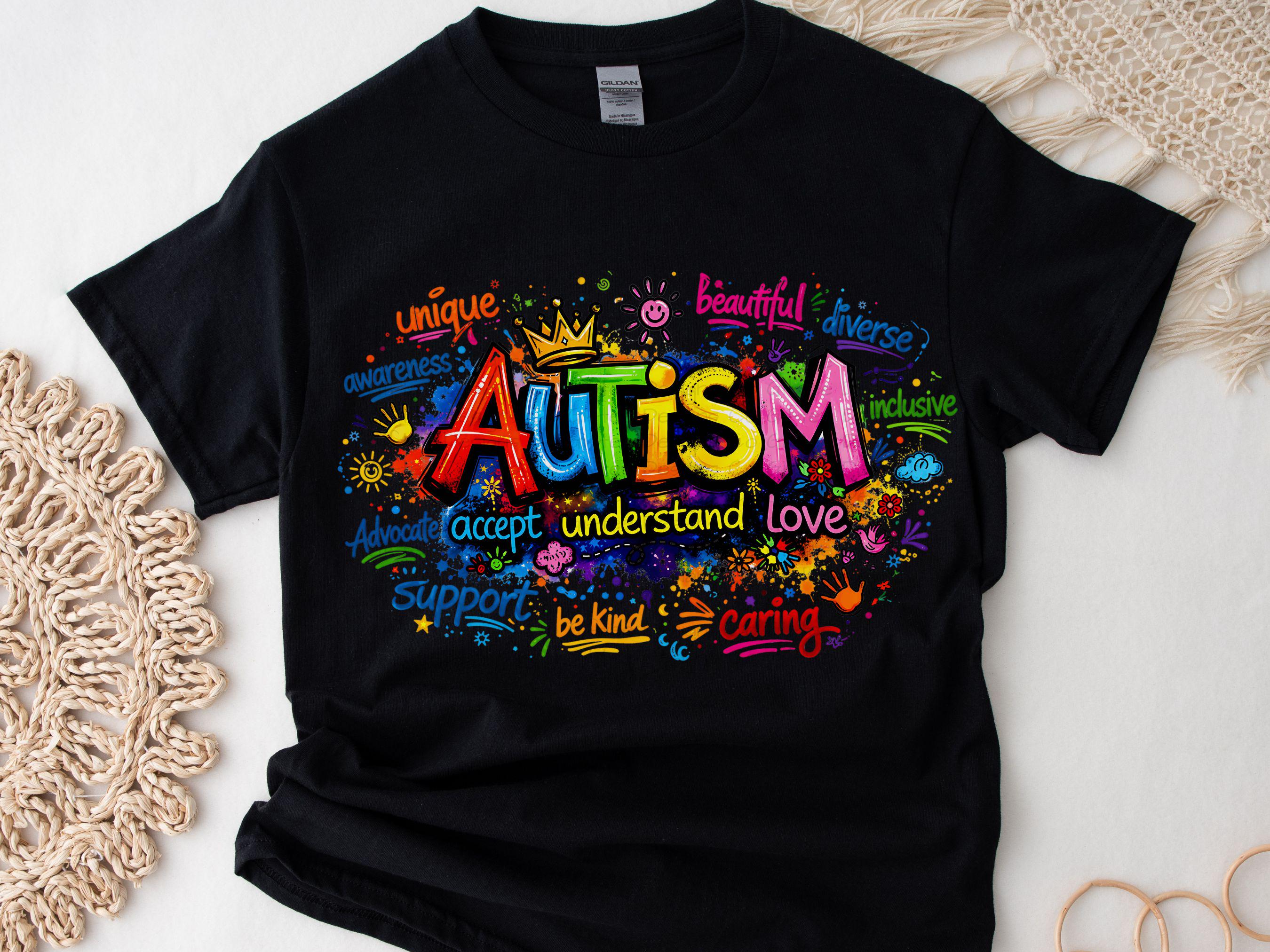Autism PNG Accept Understand Love, Graffiti Neurodiversity Design ...