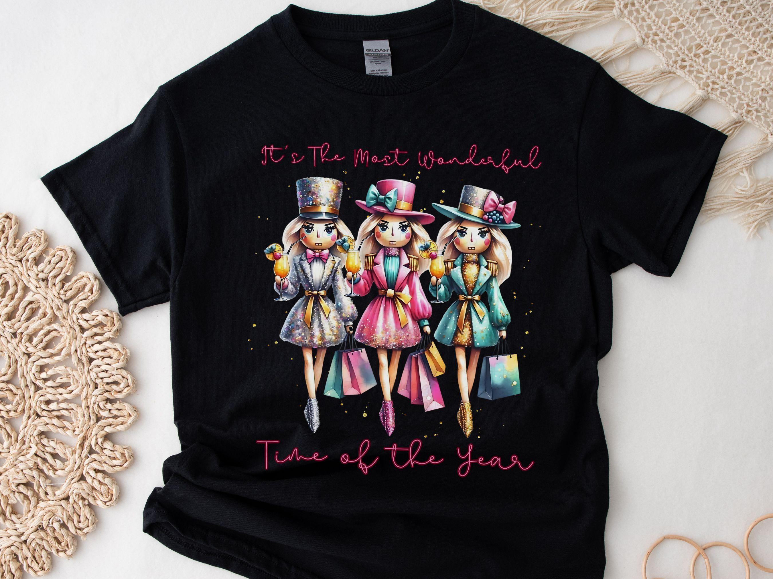 Female Nutcracker PNG, It's the Most Wonderful Time Png, Pink Christmas ...