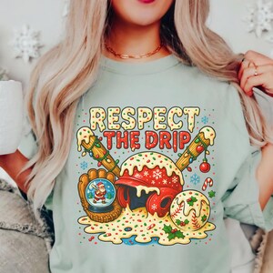 Christmas Baseball Drip PNG, Respect the Drip, Ice Cream Drip Png ...