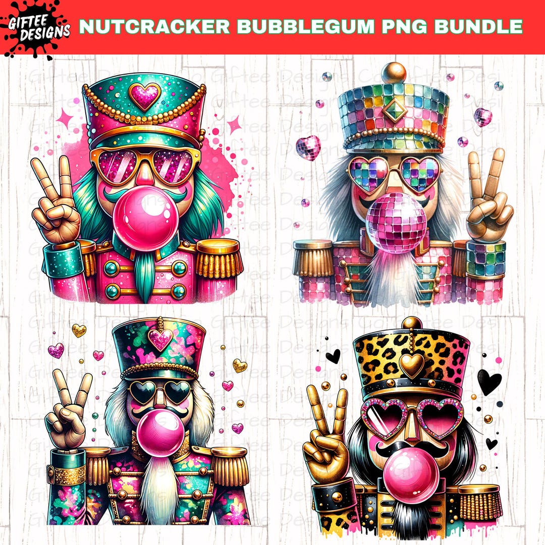 Nutcracker Blowing Bubble PNG Bundle, Nutcracker Png, Nutcracker With ...