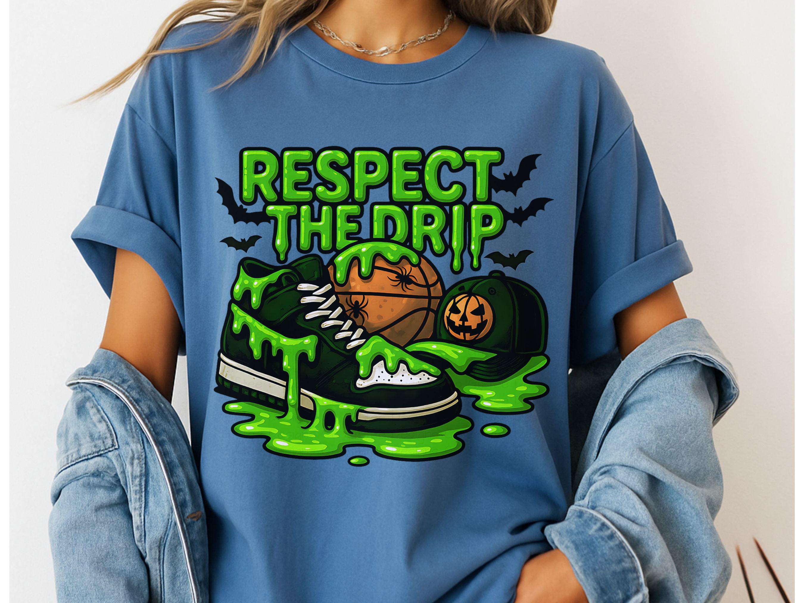 Halloween Basketball Drip PNG, Respect the Drip, Slime Png, Retro ...