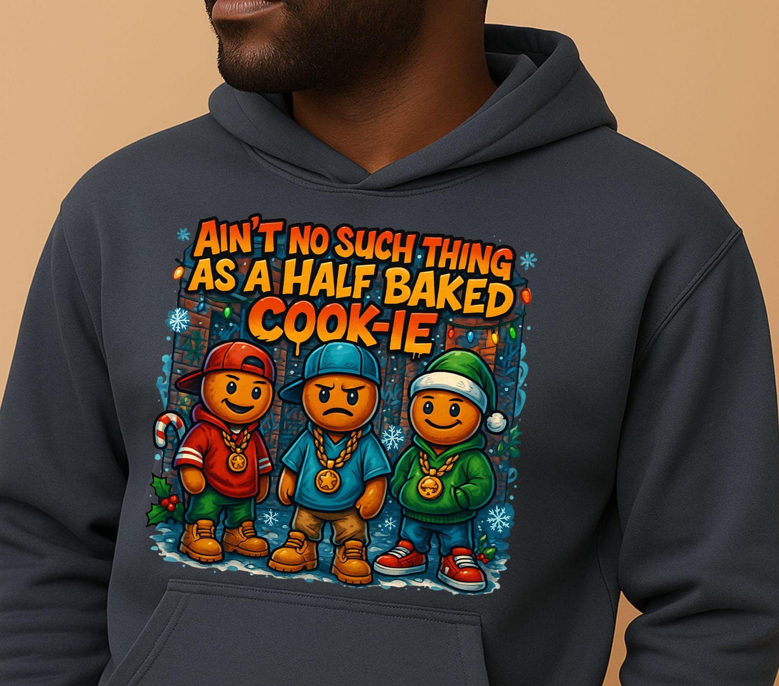Gingerbread Man PNG, Hip Hop Christmas, African American Christmas ...