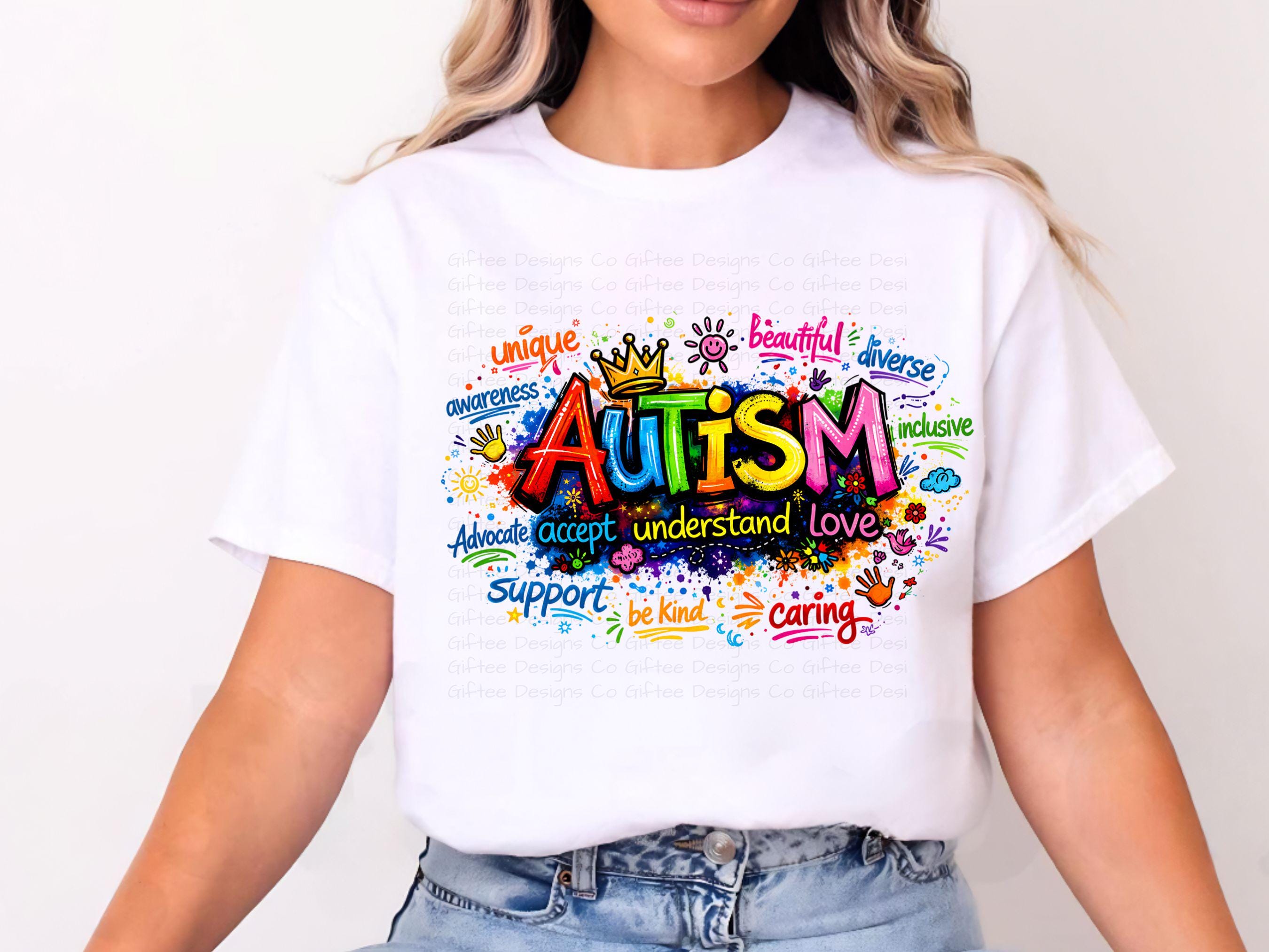 Autism PNG Accept Understand Love, Graffiti Neurodiversity Design ...