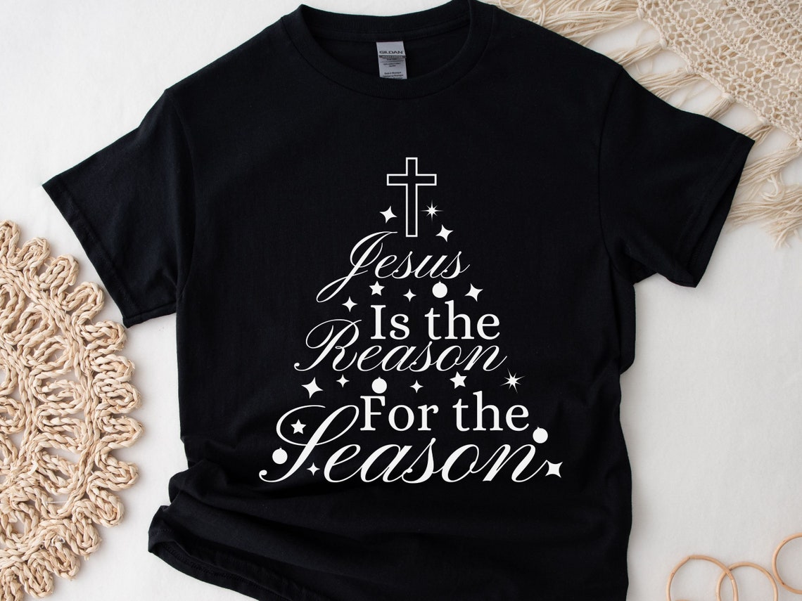 Jesus is the Reason for the Season SVG PNG Bundle, Christian Christmas ...