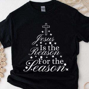 Jesus is the Reason for the Season SVG PNG Bundle, Christian Christmas ...