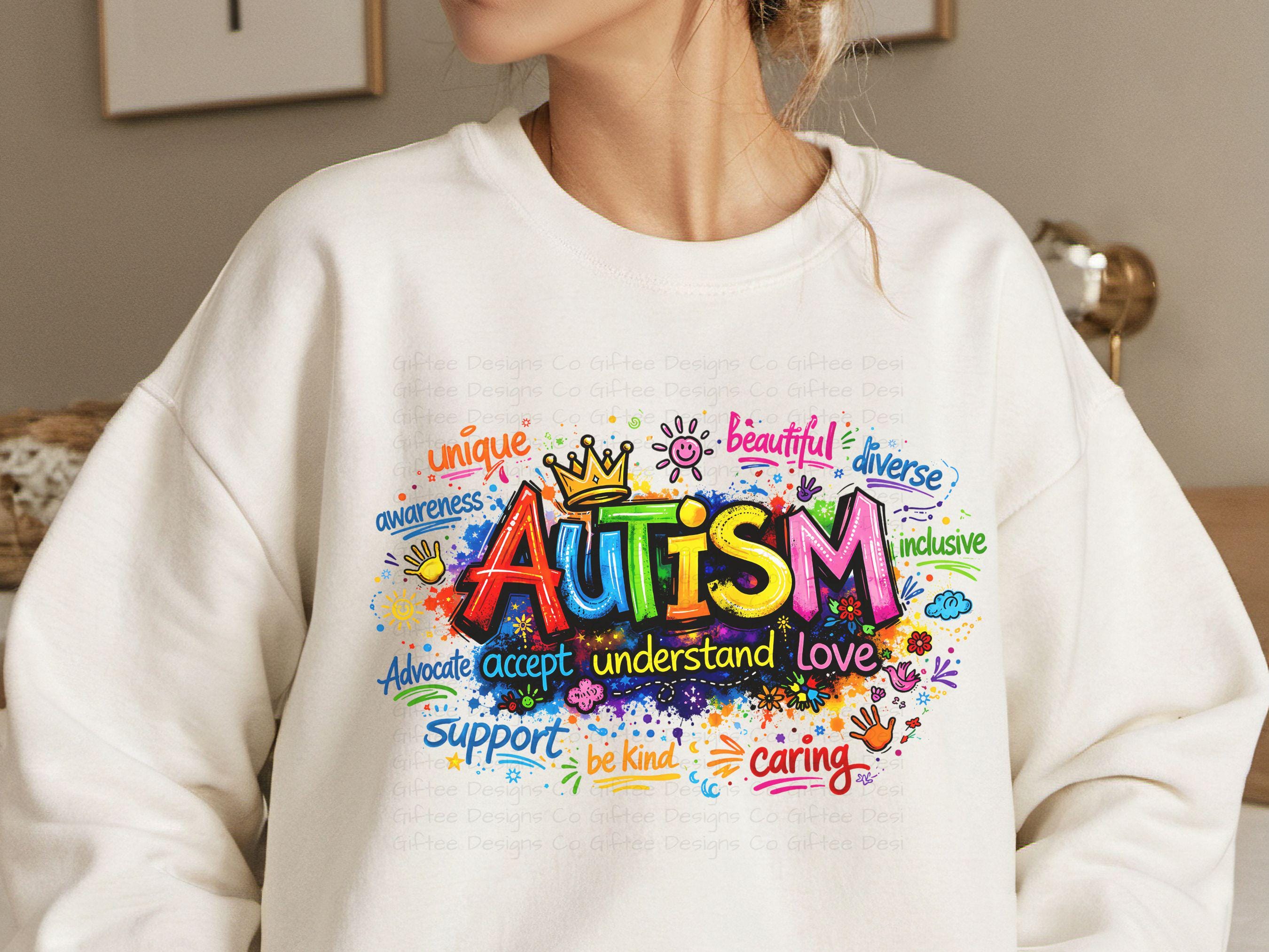 Autism PNG Accept Understand Love, Graffiti Neurodiversity Design ...