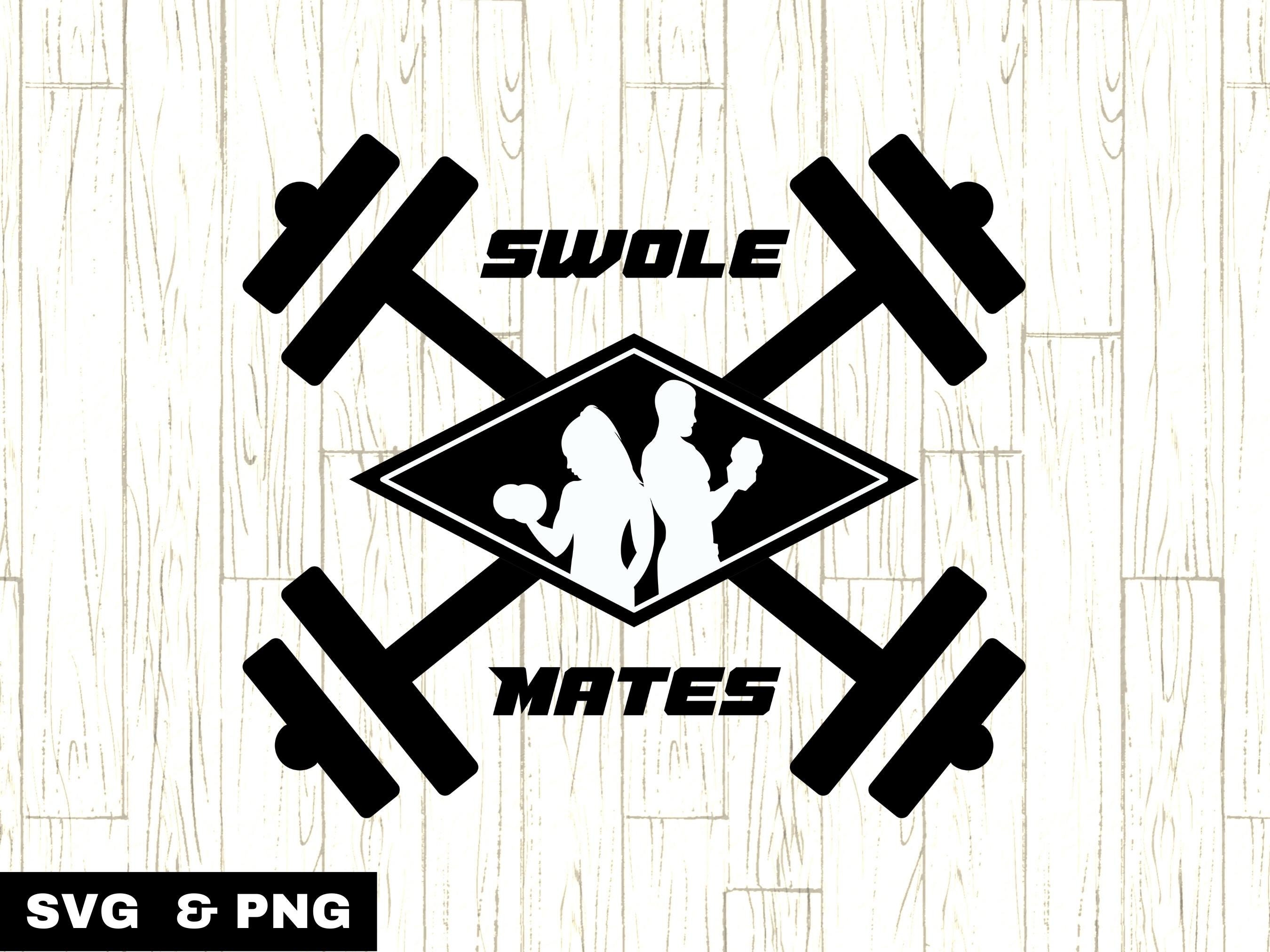 Matching Couple SVG and PNG, Swolemates Svg, Dumbbells Svg, Couple ...