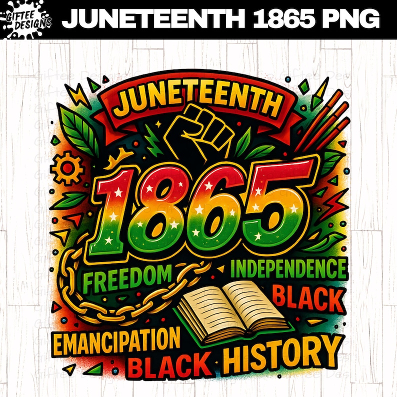 1865 Juneteenth PNG, Black History Png, Juneteenth Png, African ...