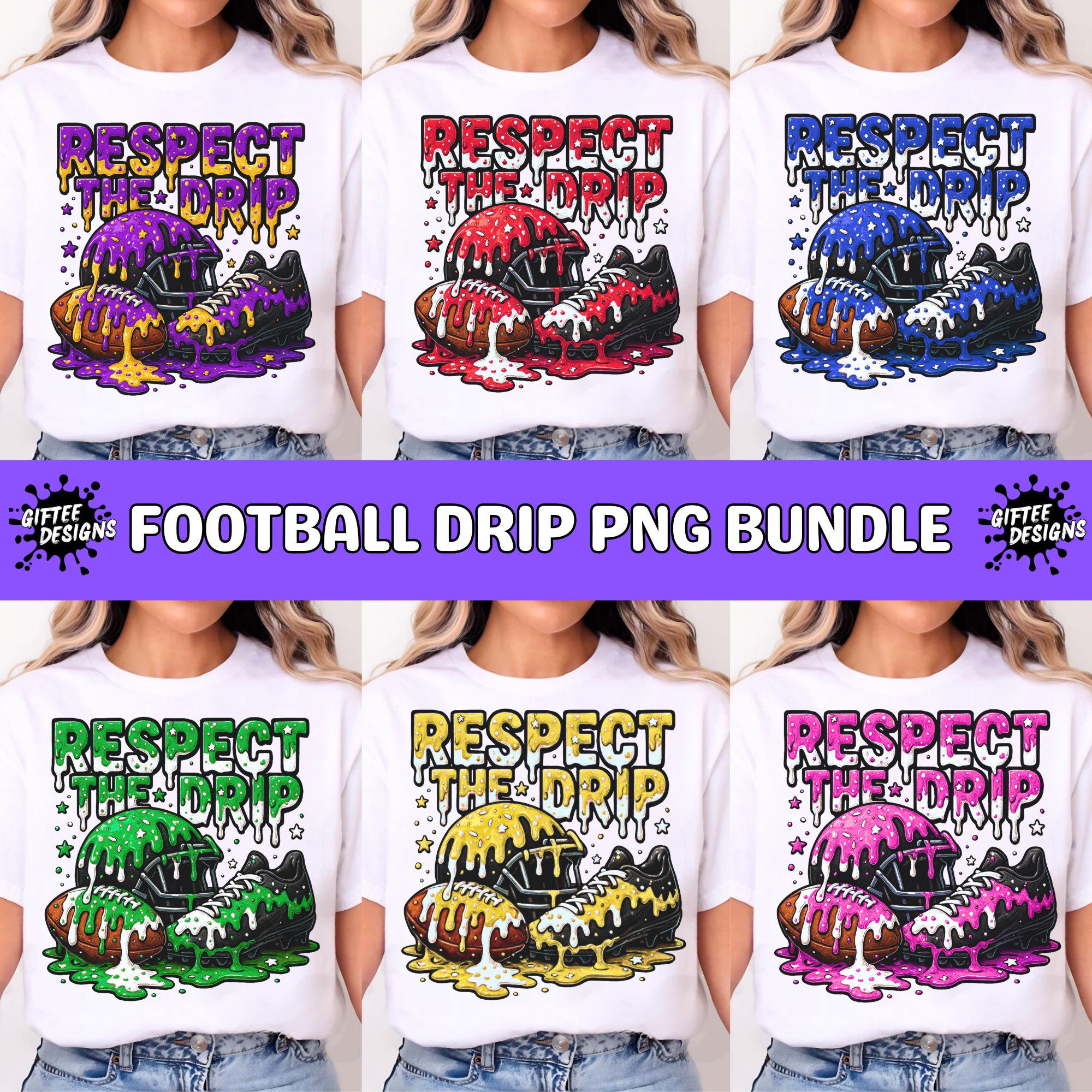 Football Drip PNG Bundle, Ice Cream Drip, Respect the Drip, Football ...