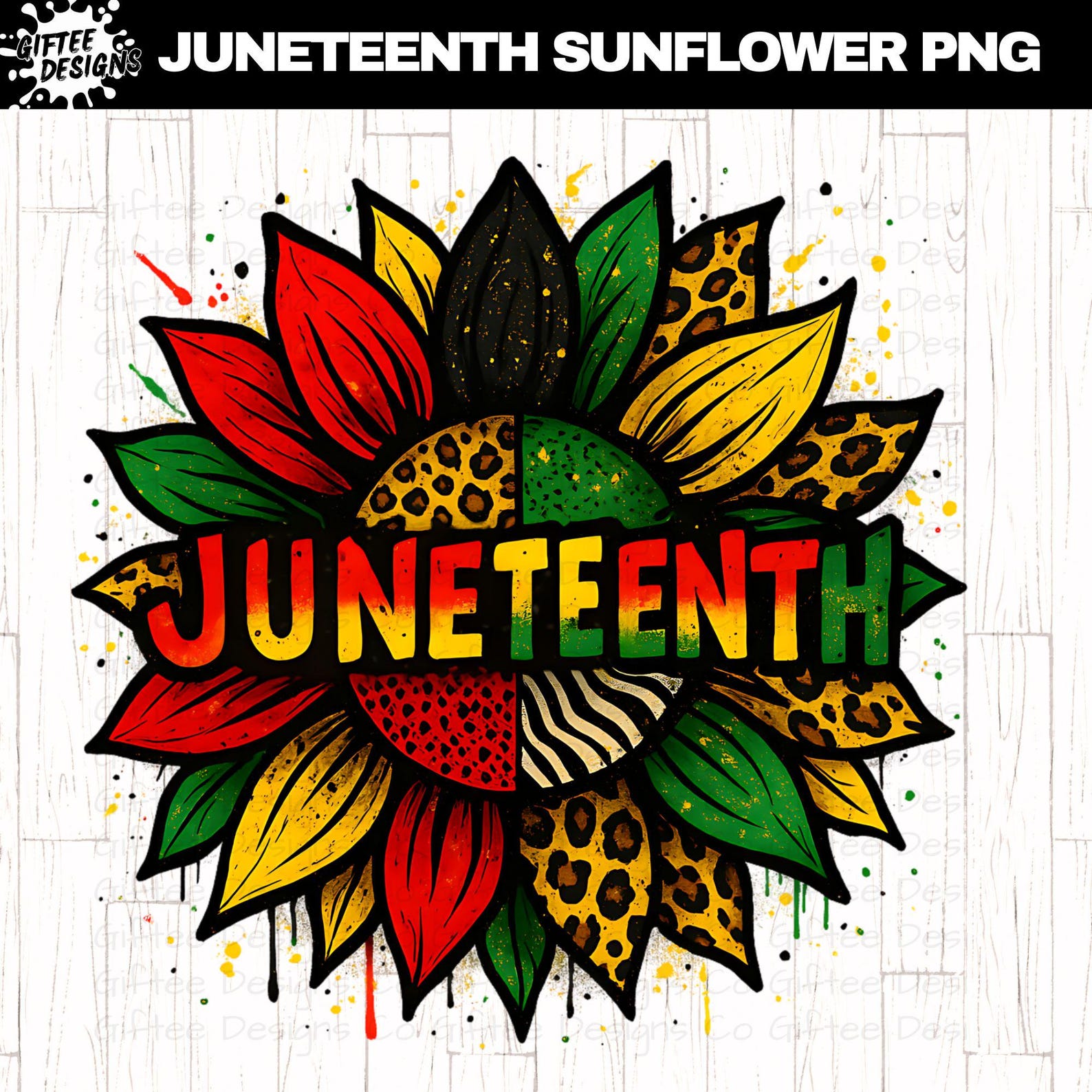 Juneteenth Sunflower PNG, Juneteenth Png, 1865 Png, Black History PNG ...