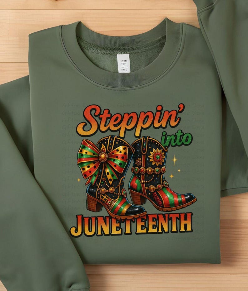 Steppin' Into Juneteenth Png, Cowgirl Boots Png, Boots on the Ground ...