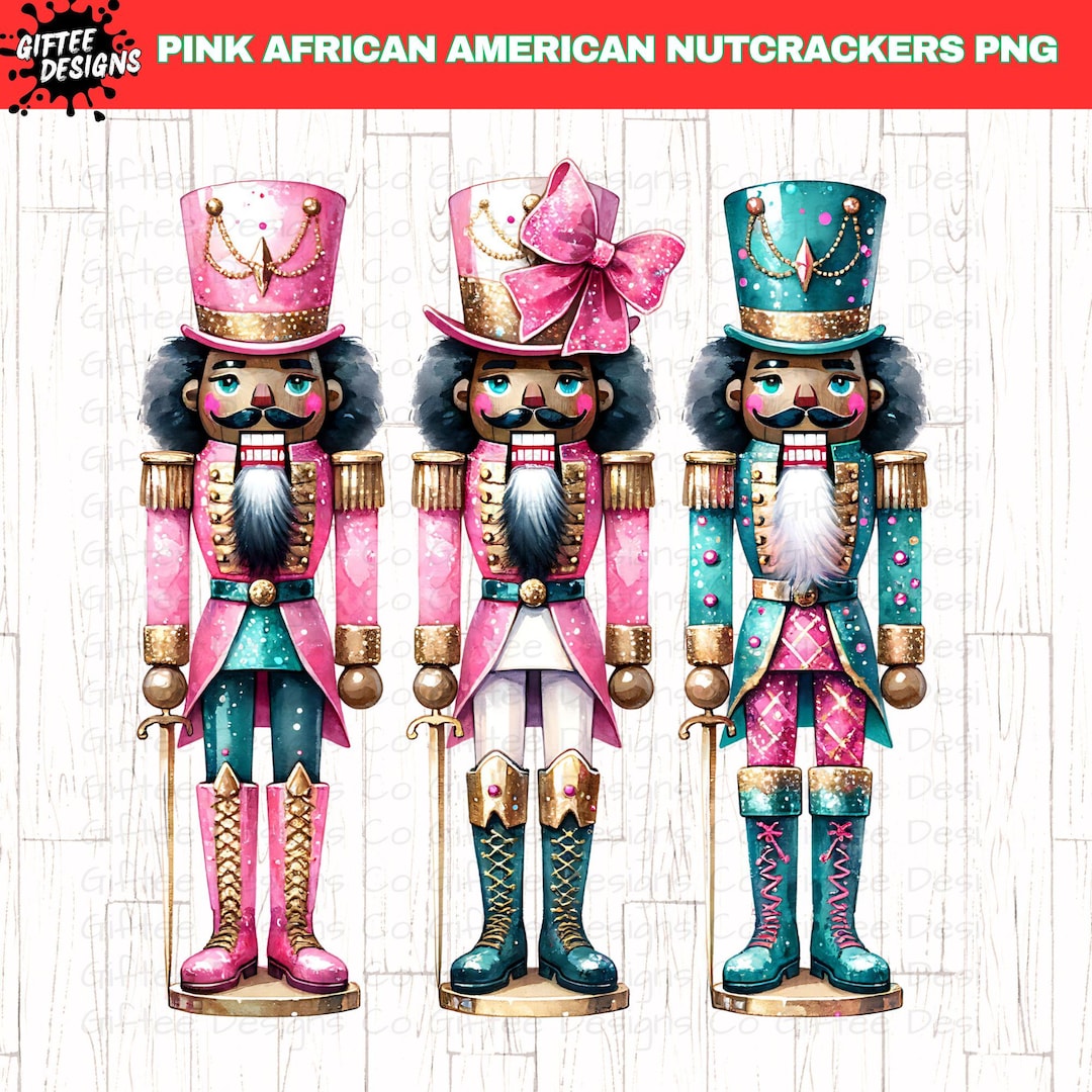 Black Nutcracker PNG, African American Christmas Png, Nutcracker Shirt Png, Pink Nutcracker Png ...