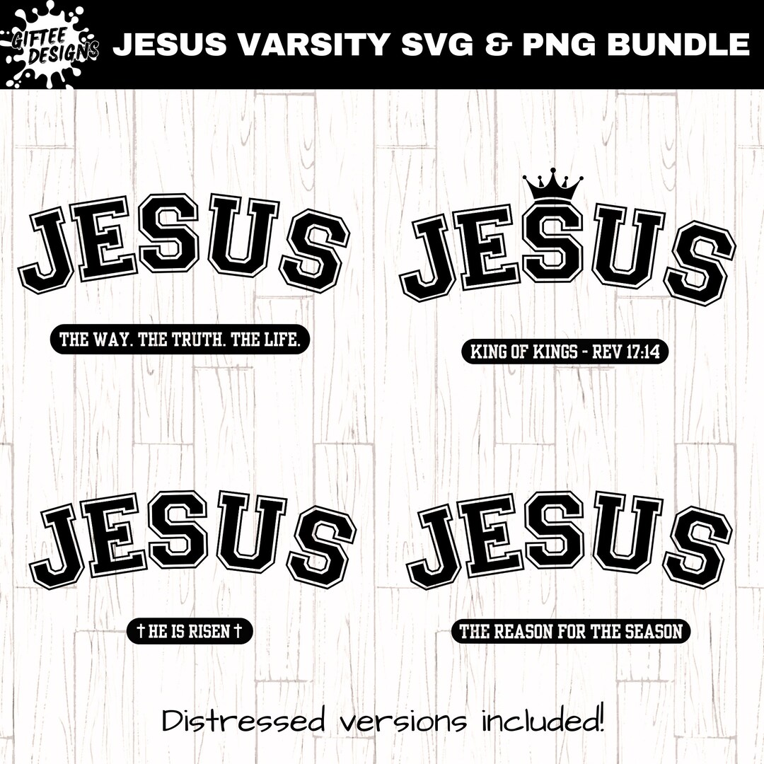 Jesus Way Truth Life Svg Png Christian Svg Bundle Jesus Is King Svg