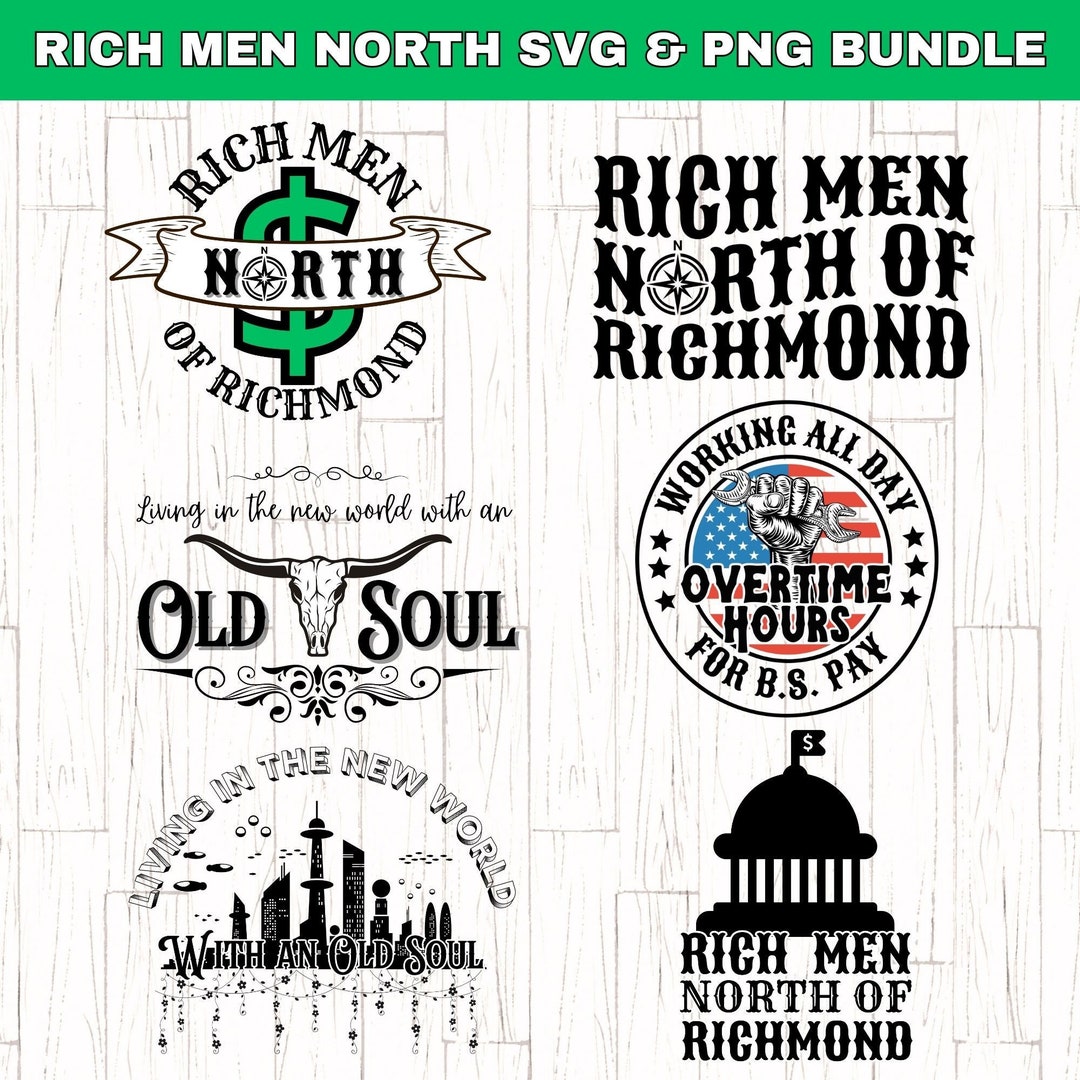 Rich Men North of Richmond PNG SVG, Country Music Svg Bundle, Oliver ...