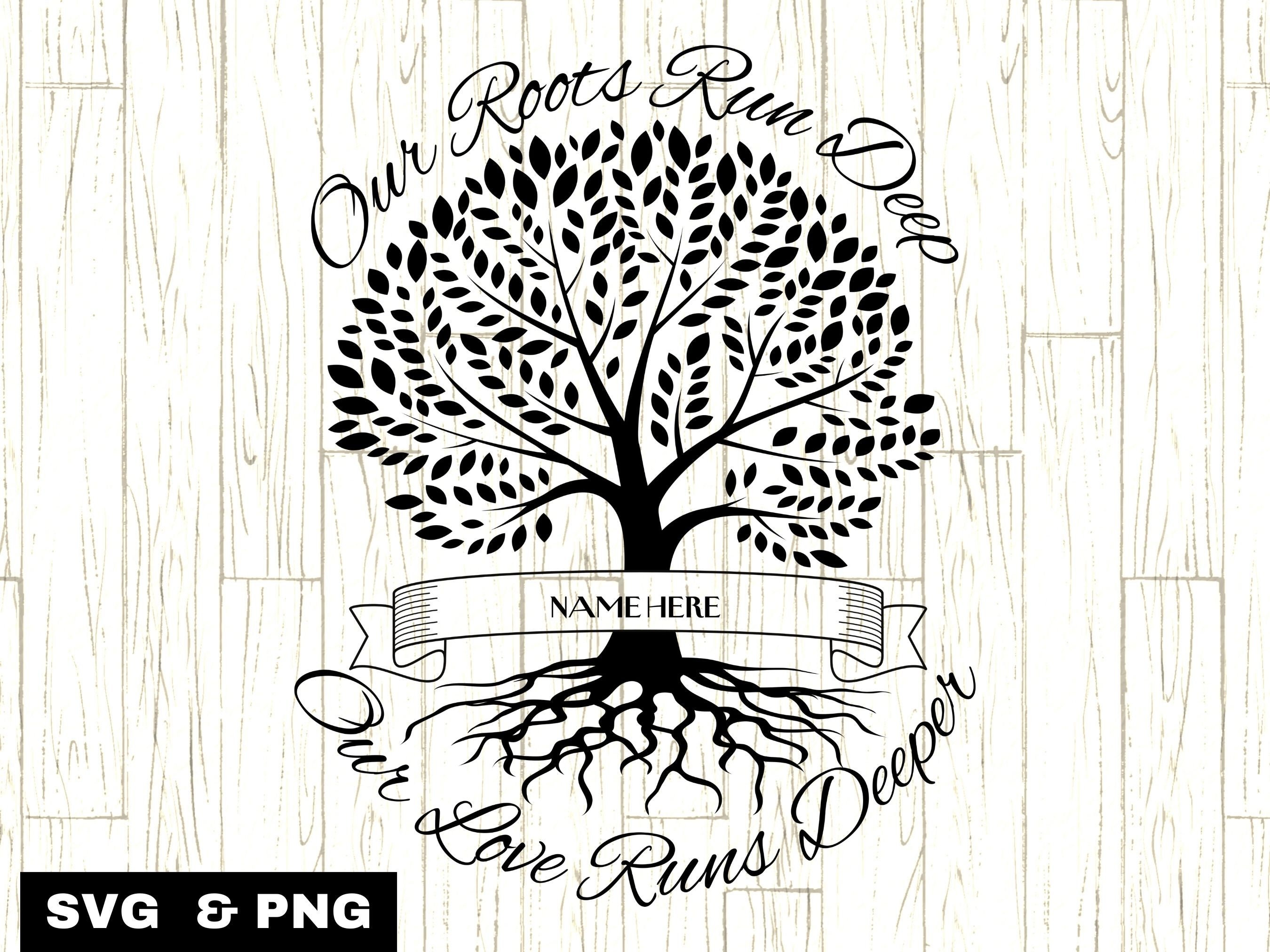 Our Roots Run Deep SVG Family Reunion Svg With Tree Tree - Etsy