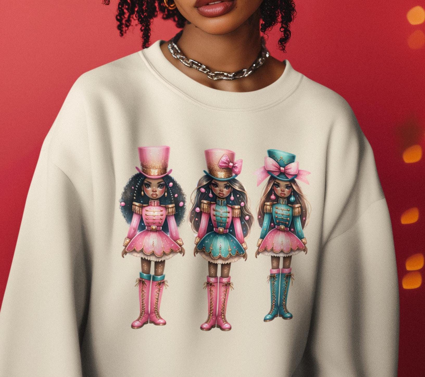 Black Female Nutcracker PNG, African American Christmas Png, Black ...
