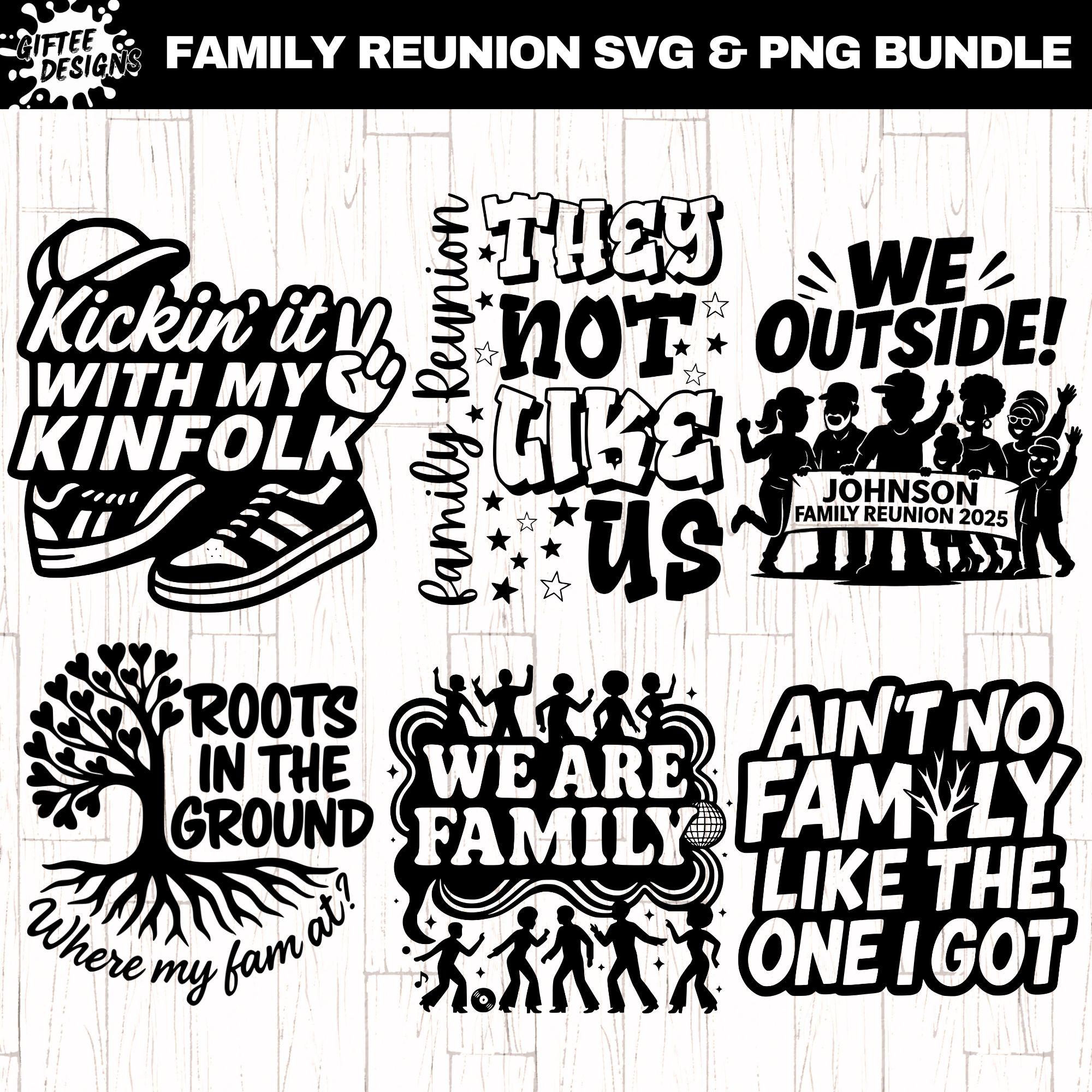 Family Reunion 2026 SVG PNG Bundle, Family Tree Svg, Black Family ...