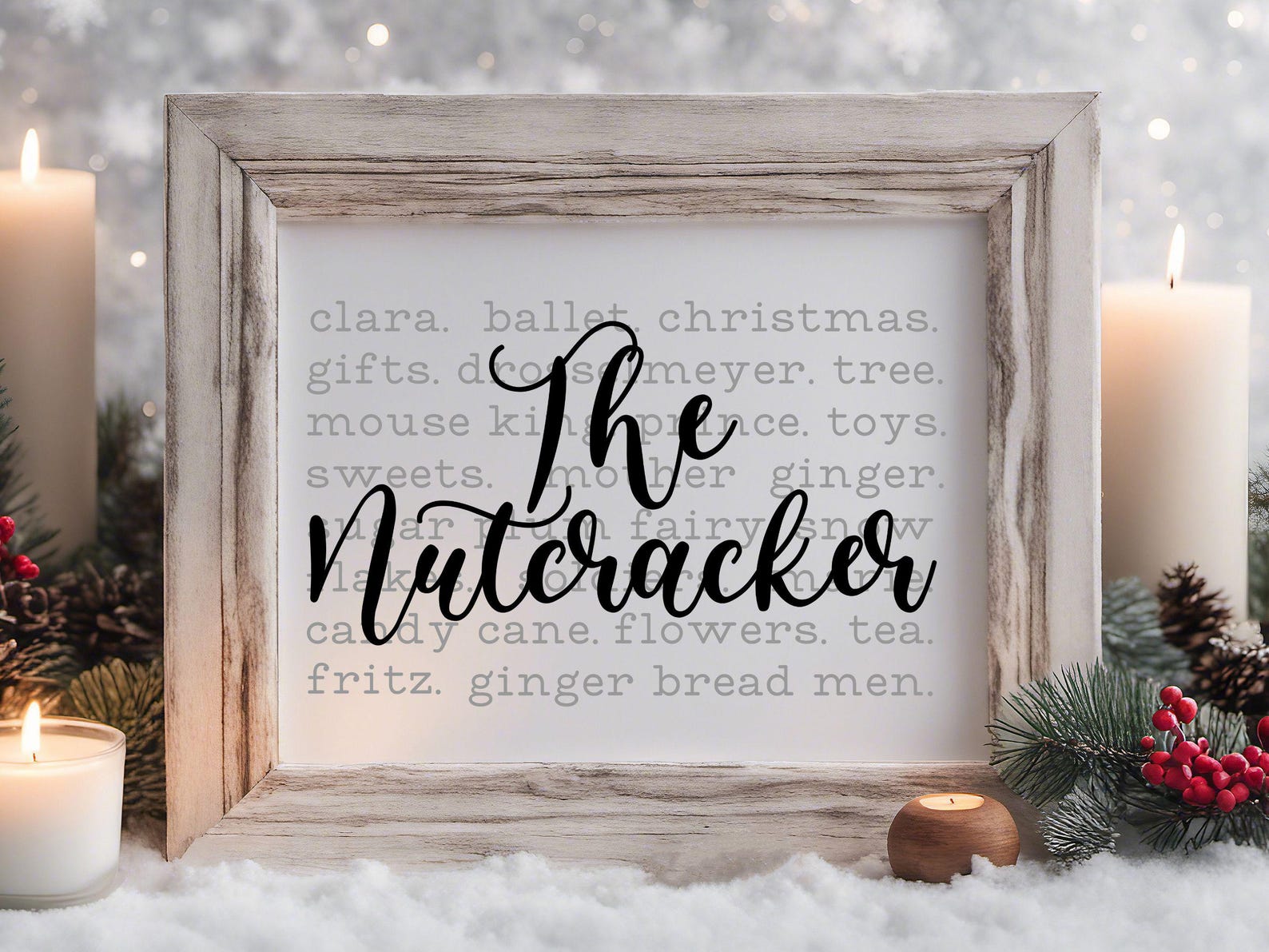 Nutcracker SVG PNG, Christmas Words Svg, Nutcracker Svg for Cricut ...