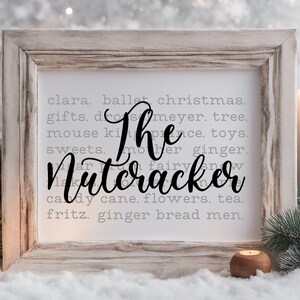 Nutcracker SVG PNG, Christmas Words Svg, Nutcracker Svg for Cricut ...