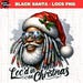 Black Santa PNG, African American Christmas Png, Dreadlocks Png, Black ...