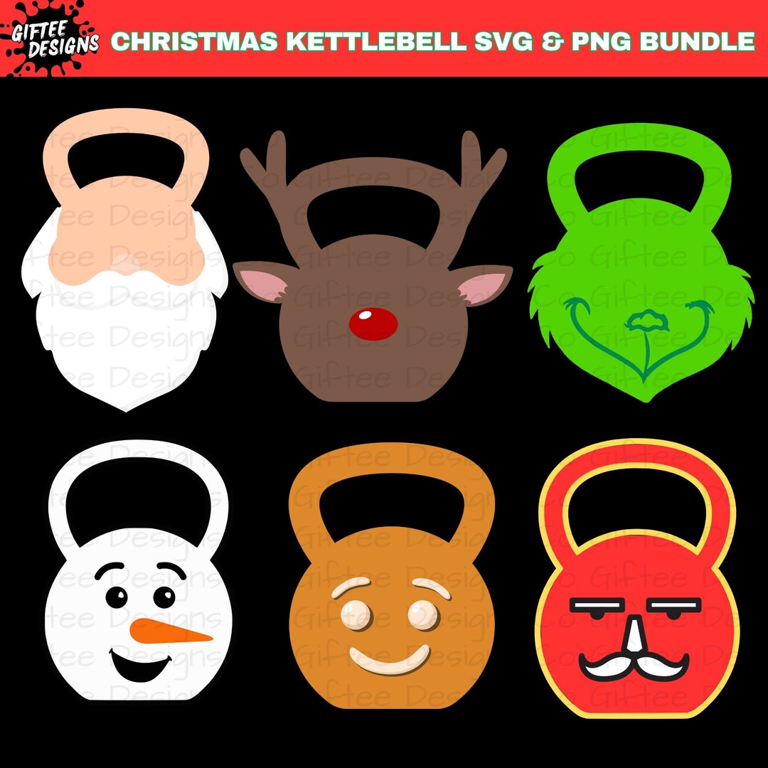 Christmas Workout SVG PNG Bundle, Santa Fitness, Christmas Gym Svg ...