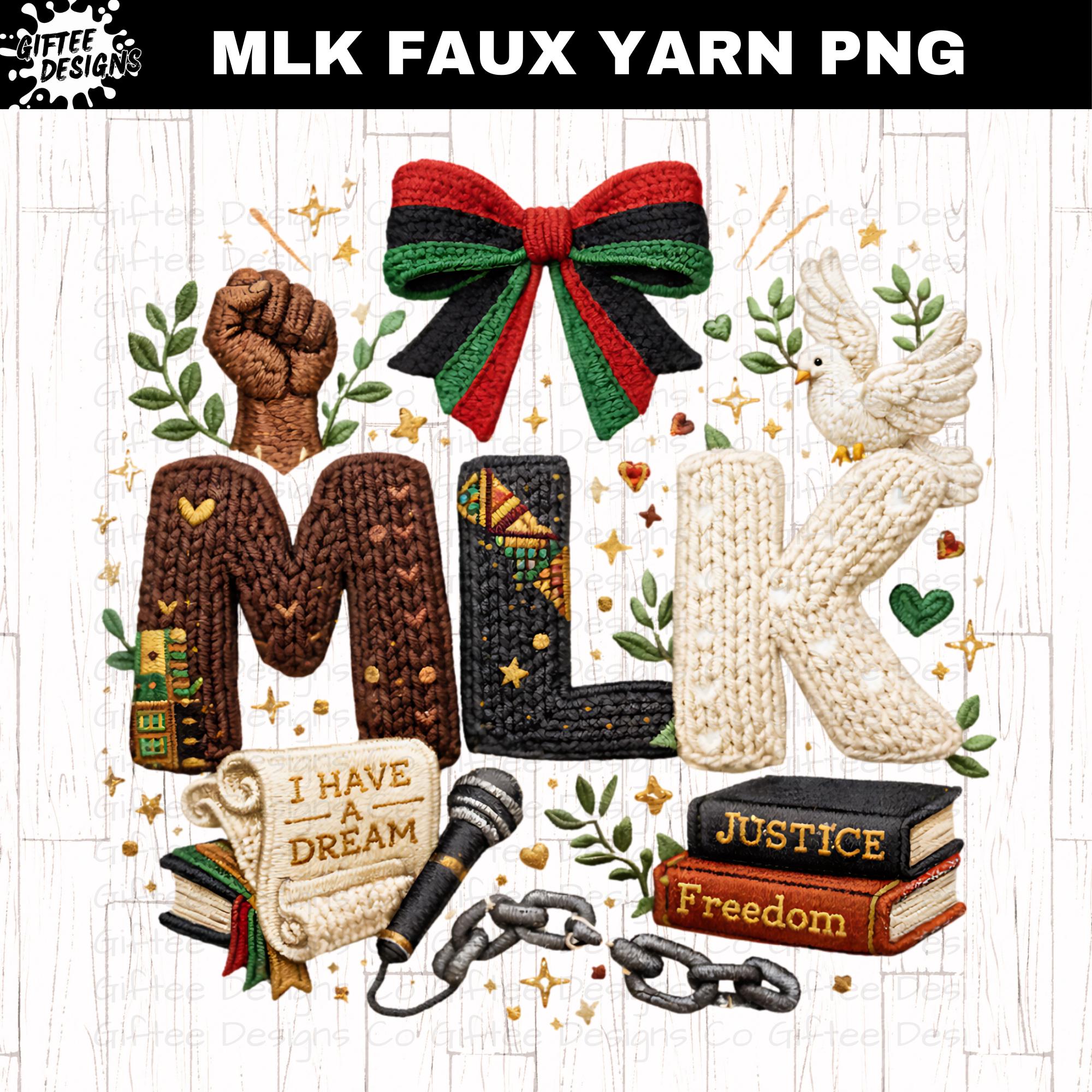 MLK Faux Yarn PNG Design, Black History Month Png, African American ...