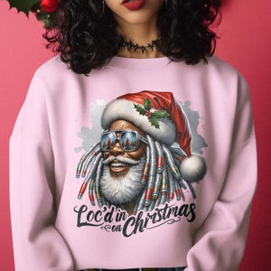 Black Santa PNG, African American Christmas Png, Dreadlocks Png, Black ...