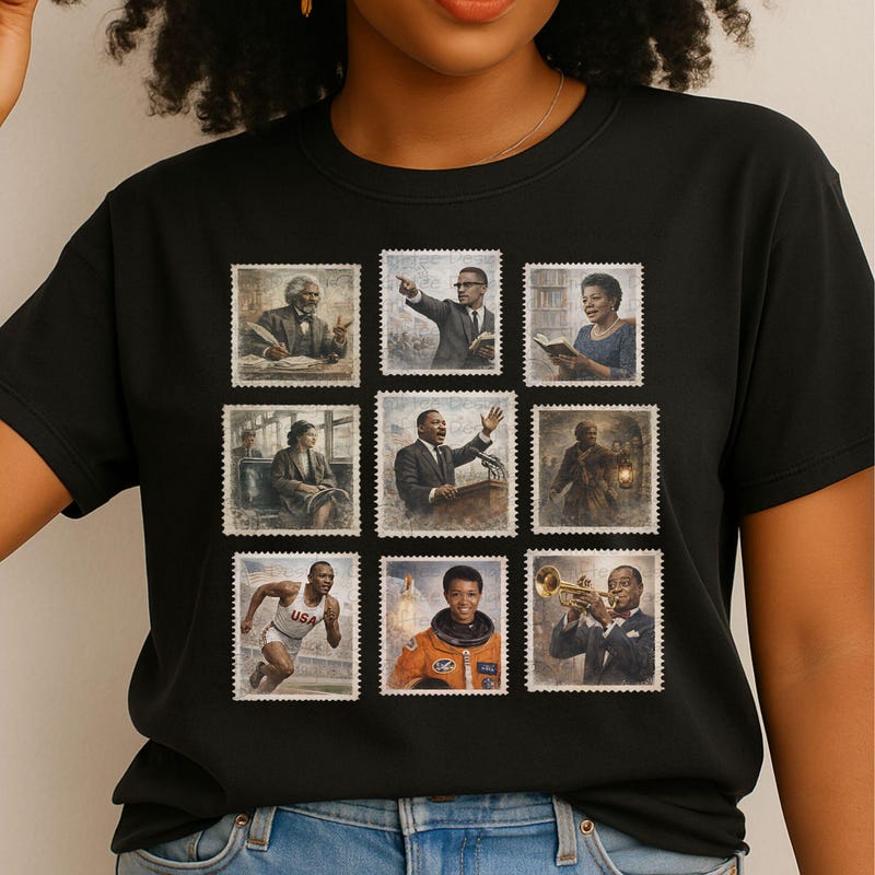Black History Stamps Png - Etsy