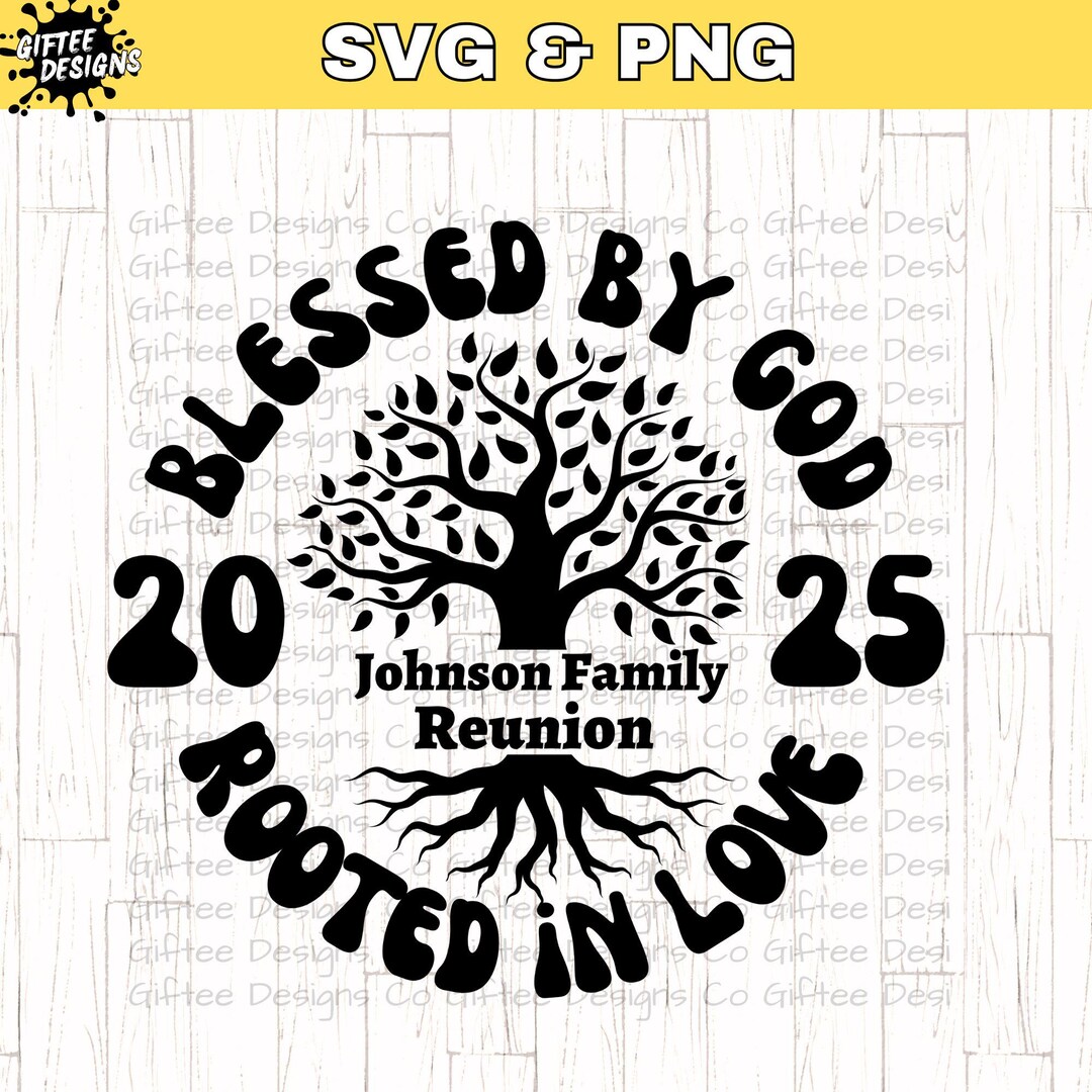 Family Reunion Tree SVG, Family Gathering Svg, Christian Family Tshirts ...