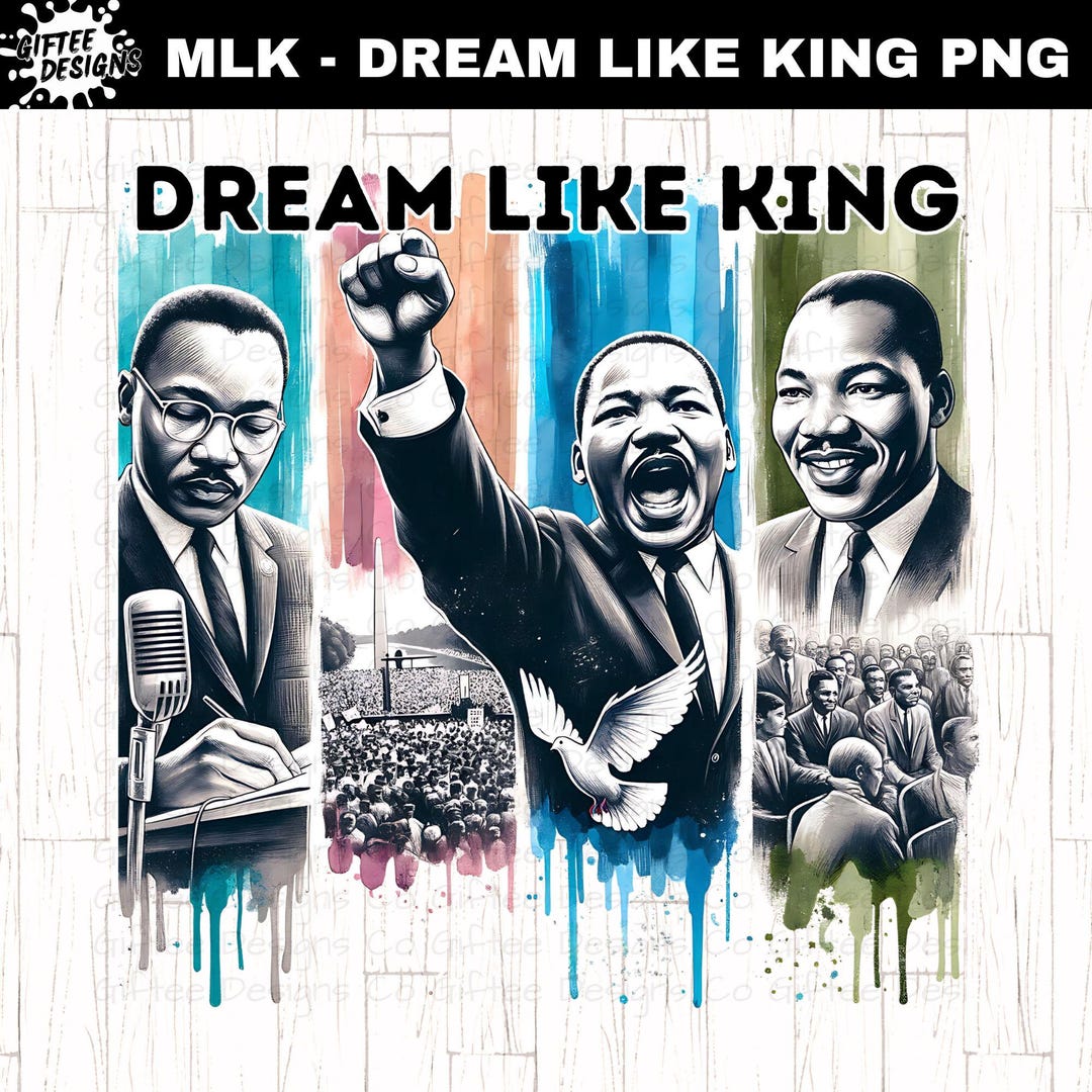 Martin Luther King PNG, Dream Like Martin, MLK PNG, Black History Png ...