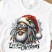 Black Santa PNG, African American Christmas Png, Dreadlocks Png, Black ...
