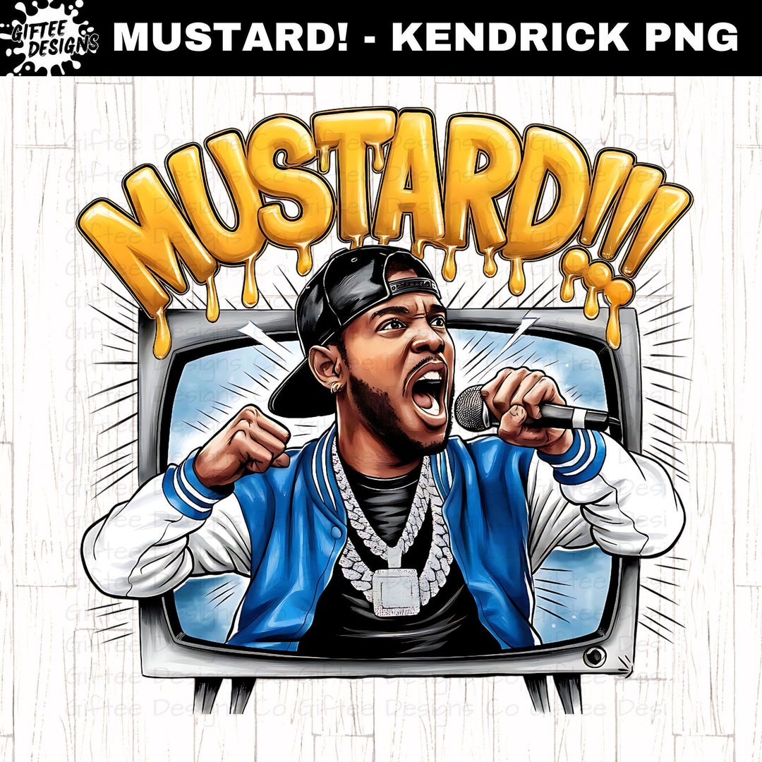 Mustard PNG, Kendrick, Hip Hop Png, Not Like Us Png, Black Culture ...