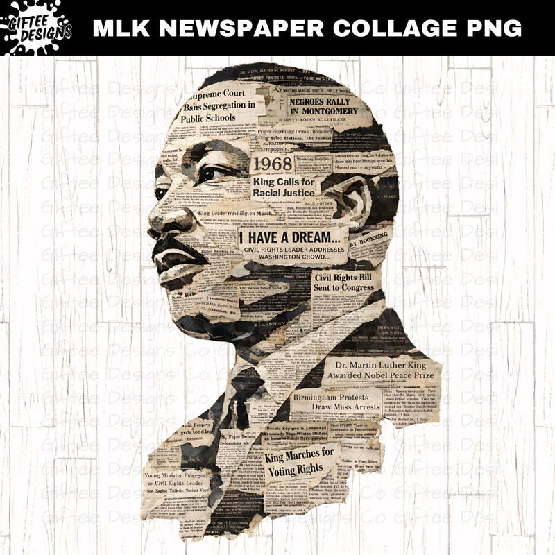 Martin Luther King Jr Clip Art - Etsy