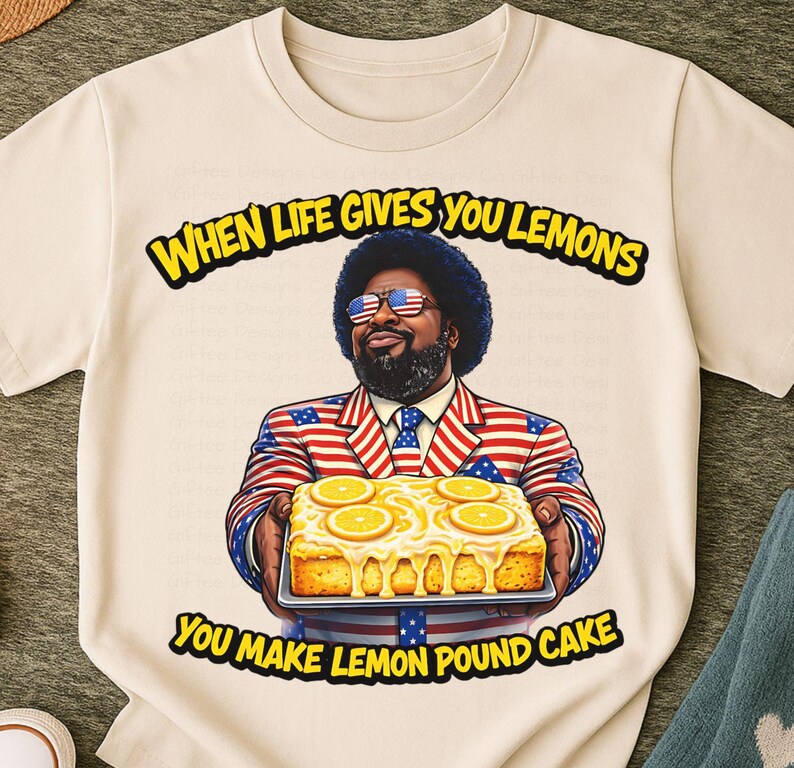 Afroman Lemon Pound Cake PNG, Hip Hop Shirt Design, When Life Gives You ...