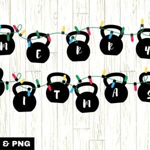 Merry Fitmas SVG and PNG, Christmas Fitness Svg, Christmas Workout Svg ...