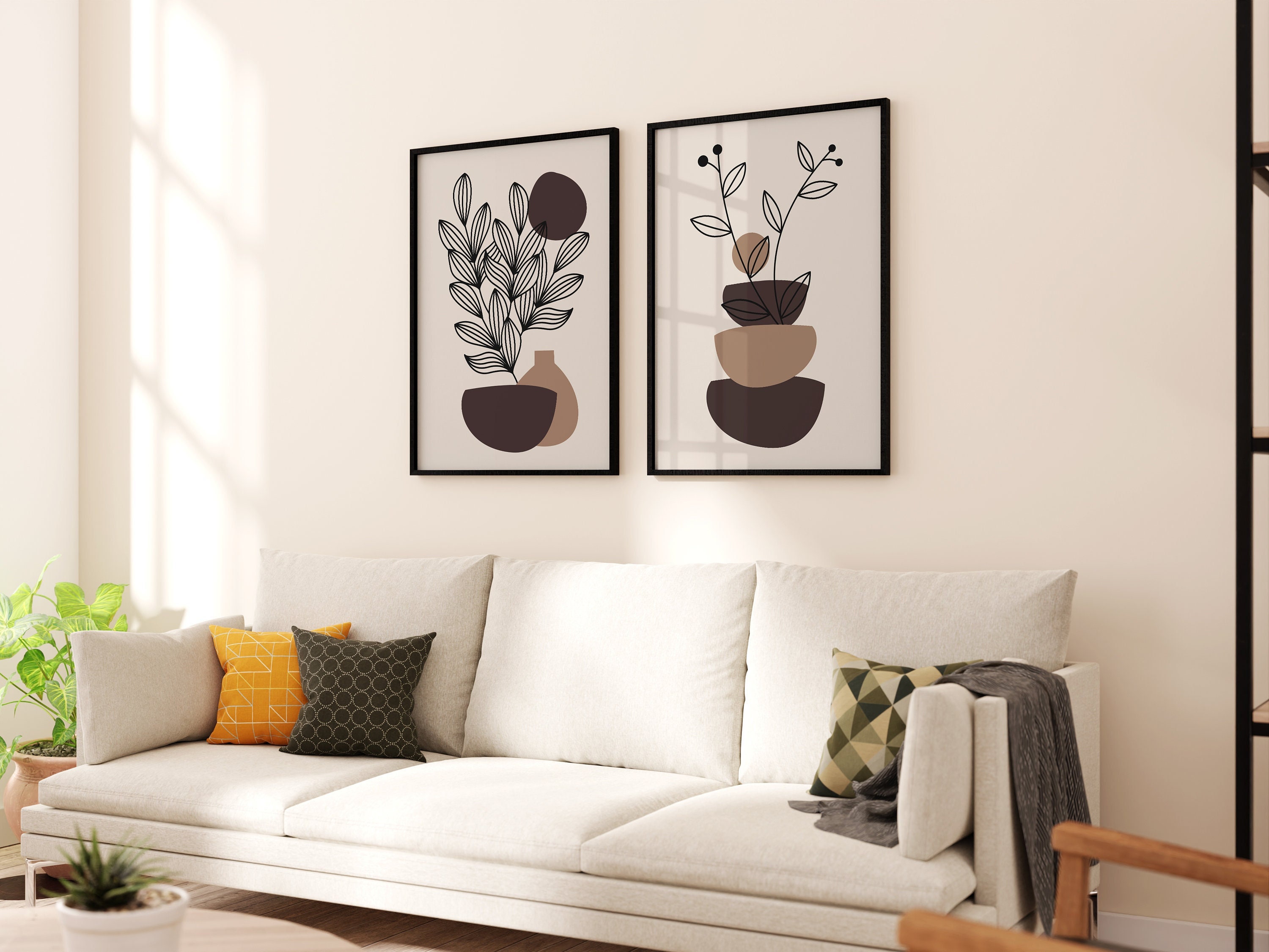 Boho Gallery Wall Art Set bohemian Decor Wall Art - Etsy