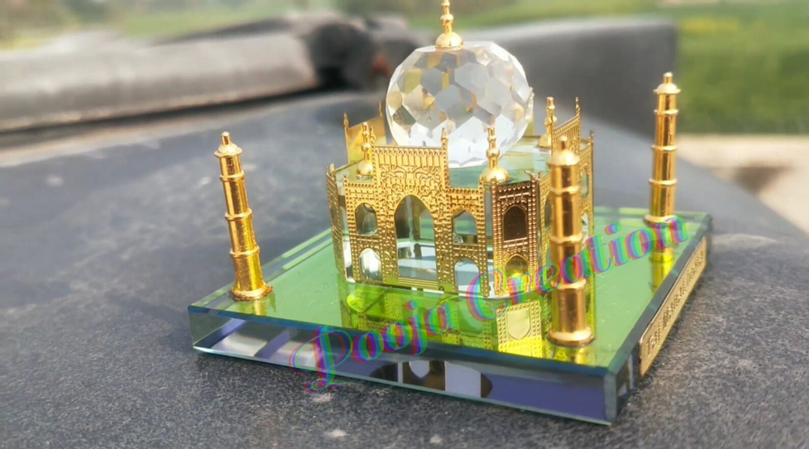 Crystal Taj Mahal Handicraft Classy and Gorgeous Showpiece for Home ...
