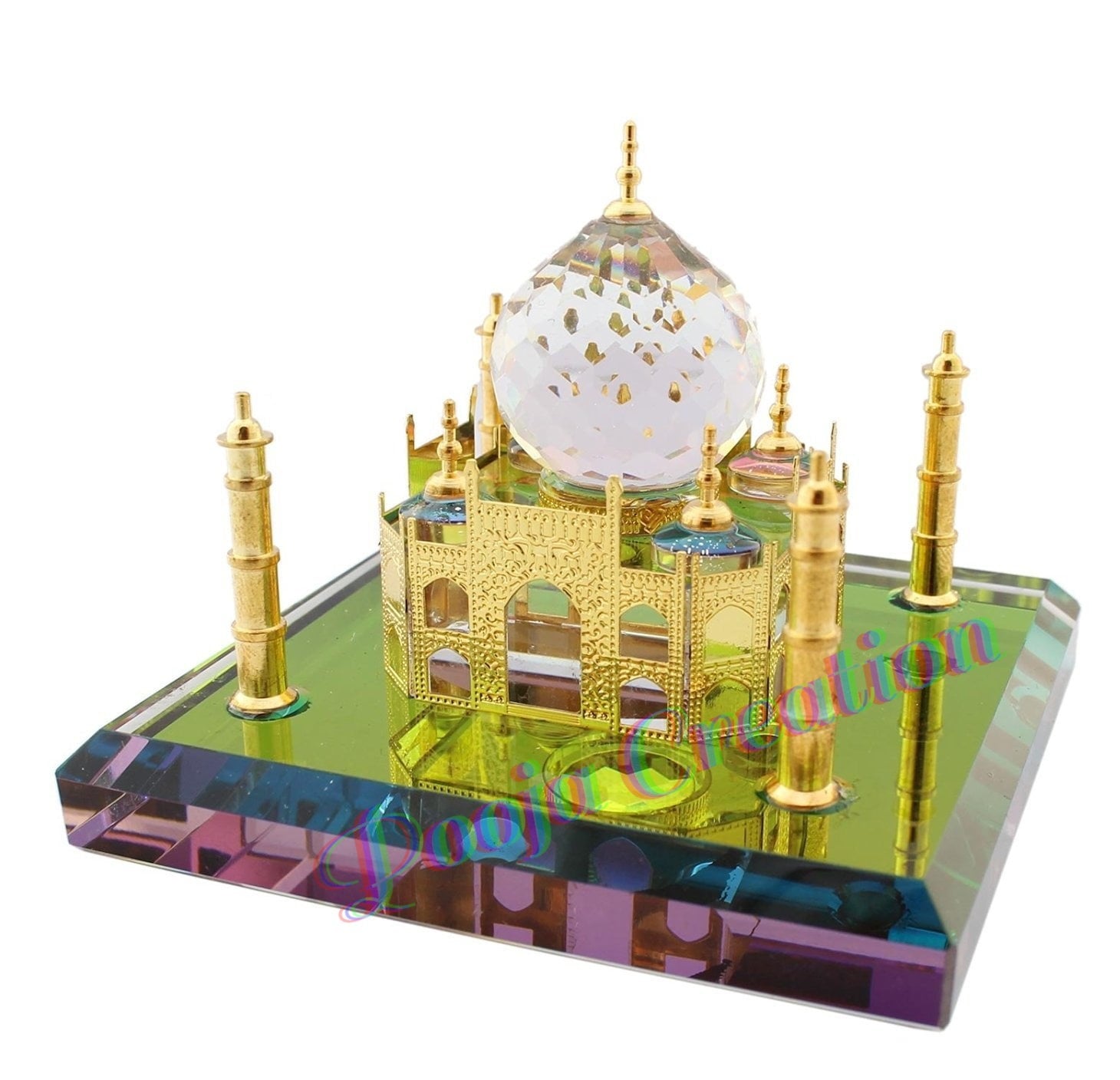 Crystal Taj Mahal Handicraft Classy and Gorgeous Showpiece for Home ...