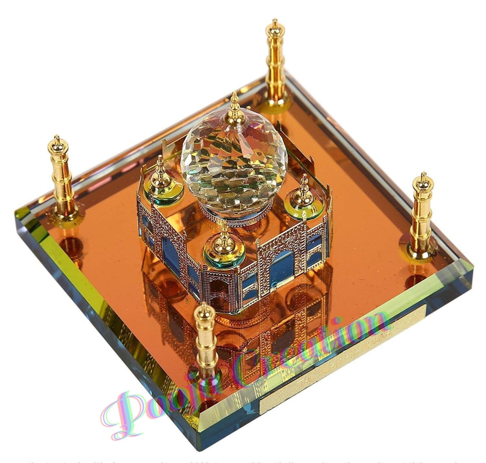 Crystal Taj Mahal Handicraft Classy and Gorgeous Showpiece for Home ...
