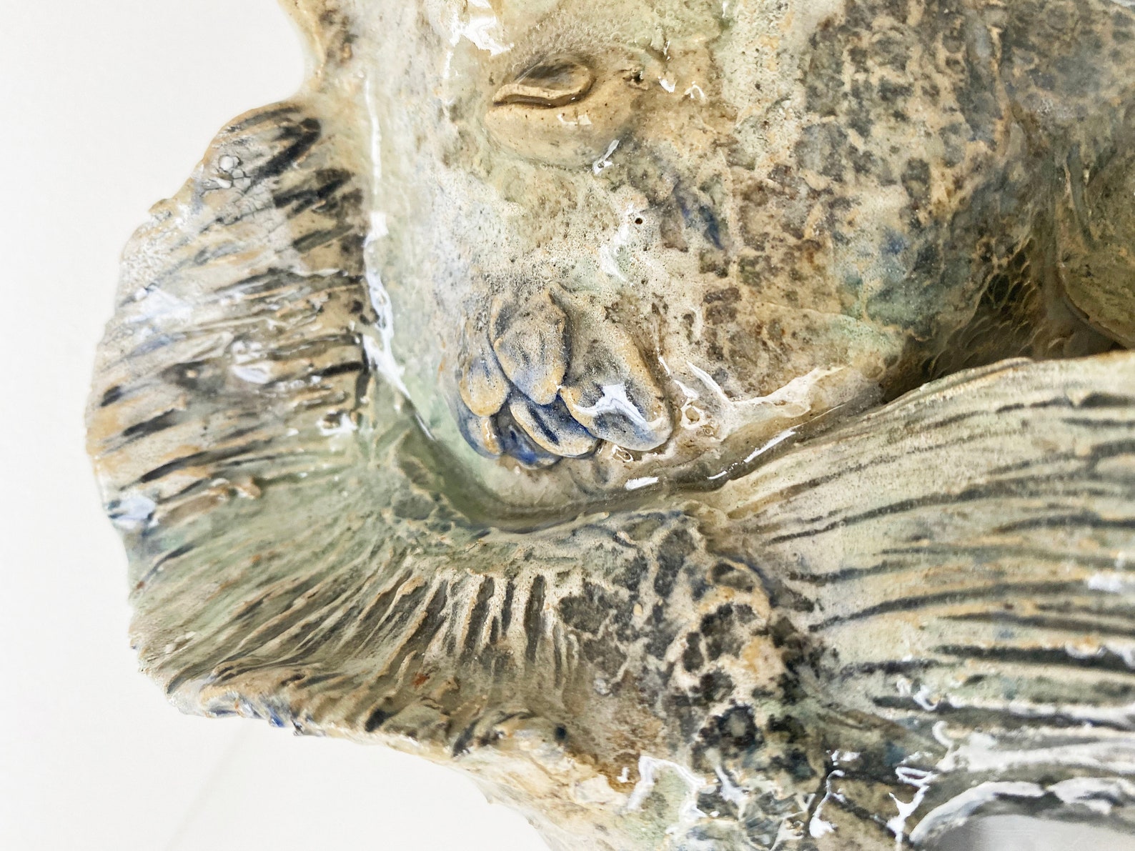 Fish Stoneware Sculpture of a Quirky and Grotesque Fish Made in ...
