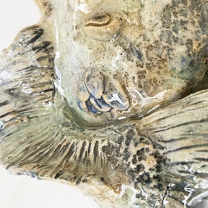 Fish Stoneware Sculpture of a Quirky and Grotesque Fish Made in ...