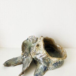 Fish Stoneware Sculpture of a Quirky and Grotesque Fish Made in ...