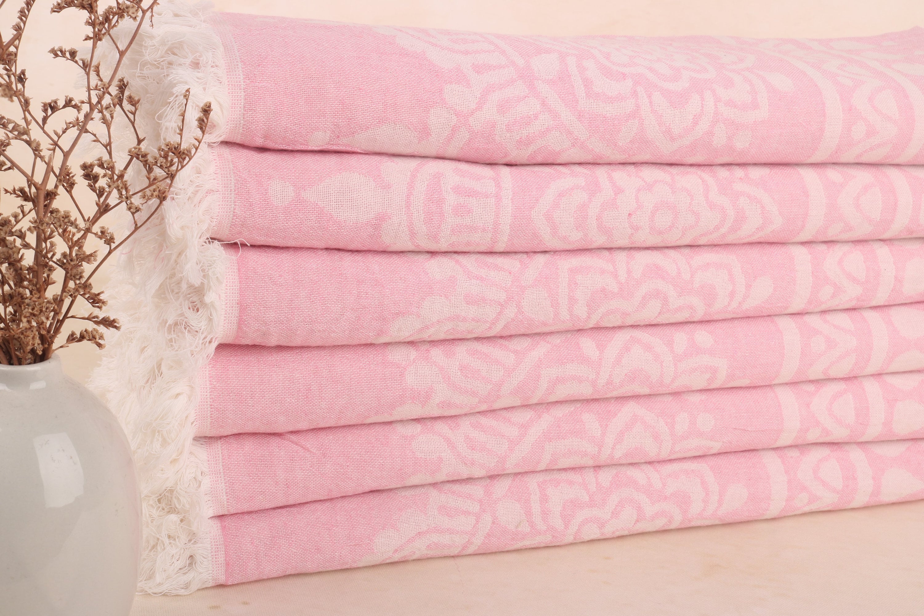 Floral Patterned Towel Monogram Beach Towel Handmade Gift - Etsy