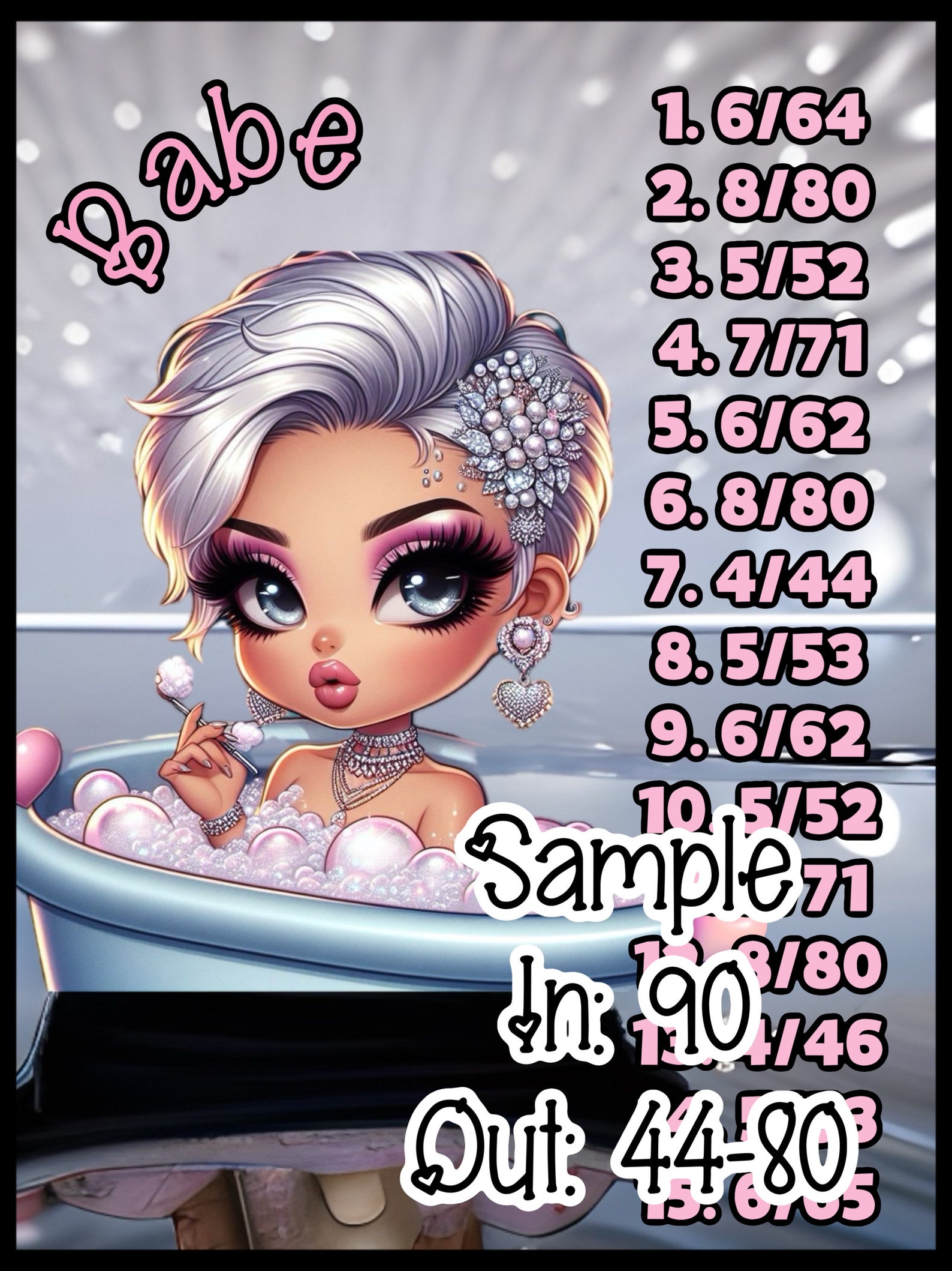 4 Pick Your Prize PYP Pick Your Pay Downloadable Bingo Board With ...